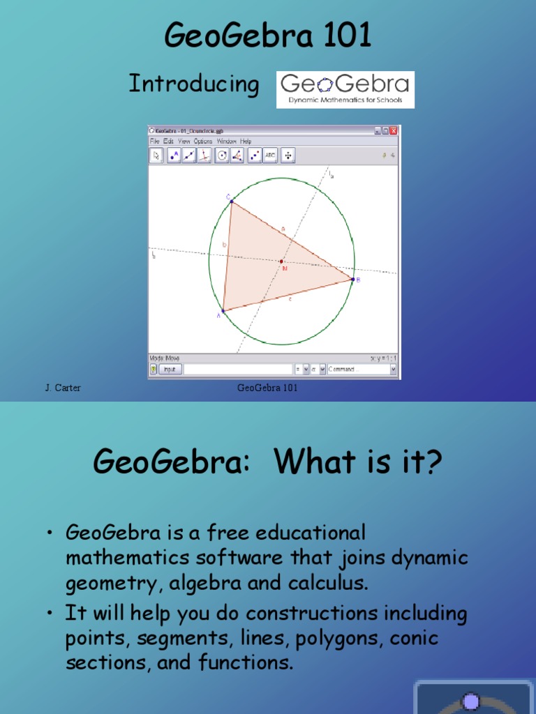 Geo Gebra | PDF | Triangle | Computing Platforms