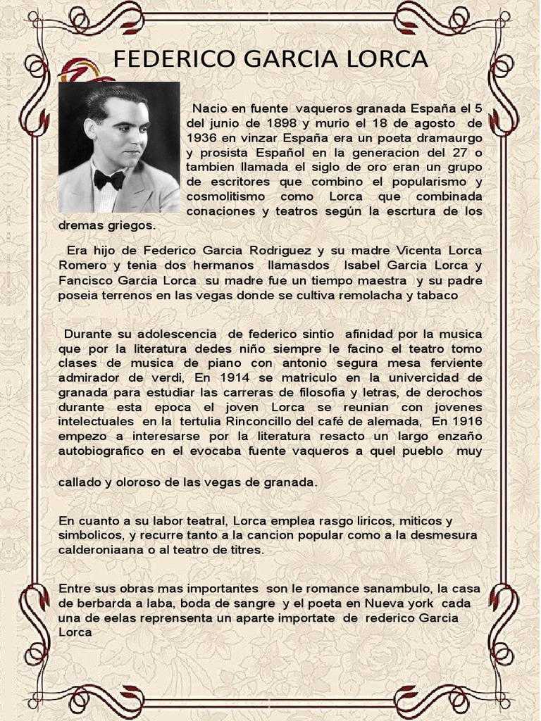 Federico Garcia Lorca 4 | PDF
