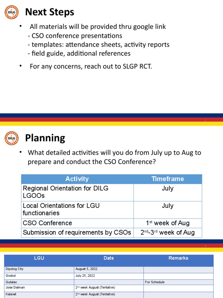 Next Steps & Planning | PDF | Philippines