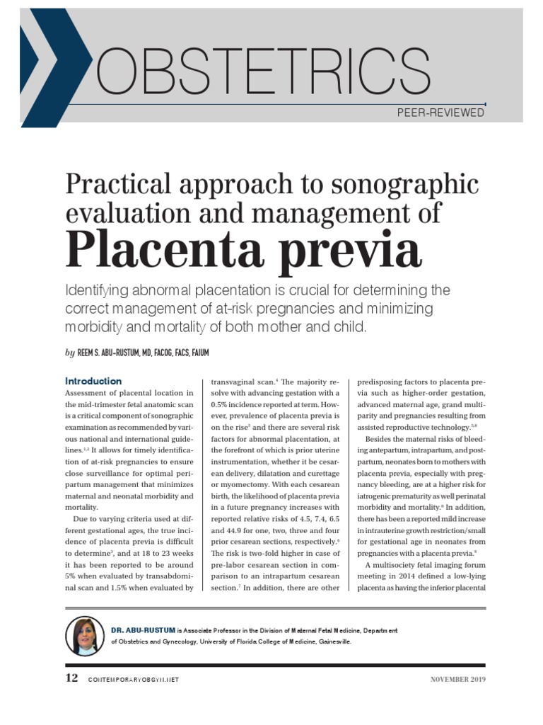Placenta Previa-AIUM | PDF