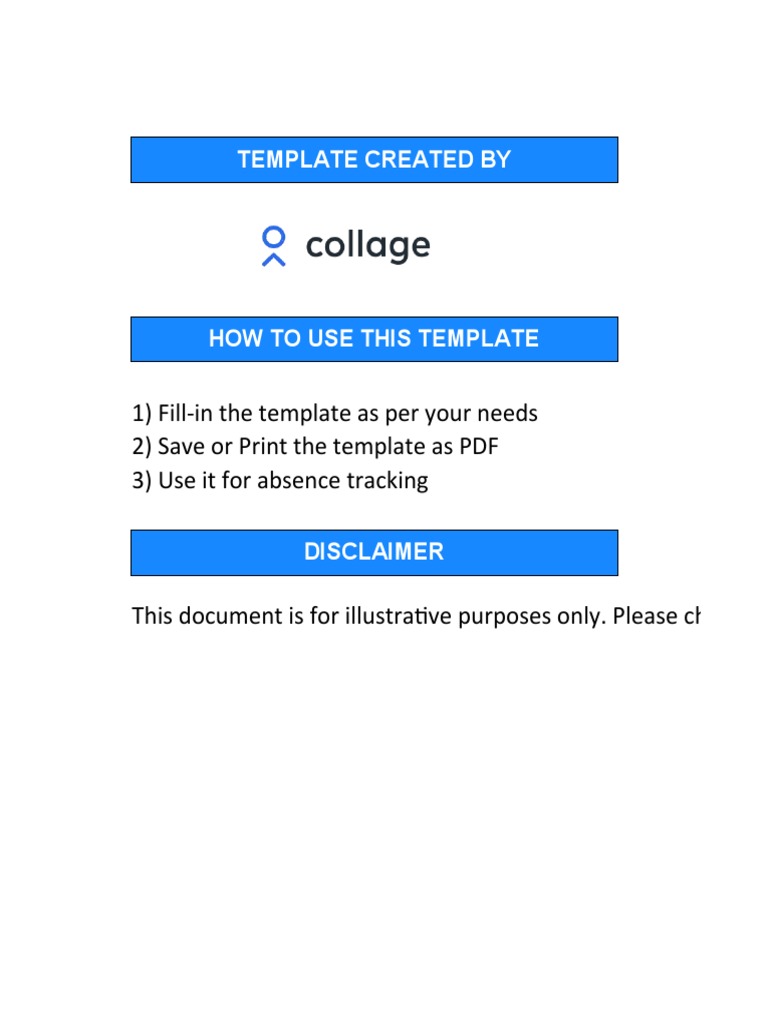 Employee Absence Tracking Template | PDF