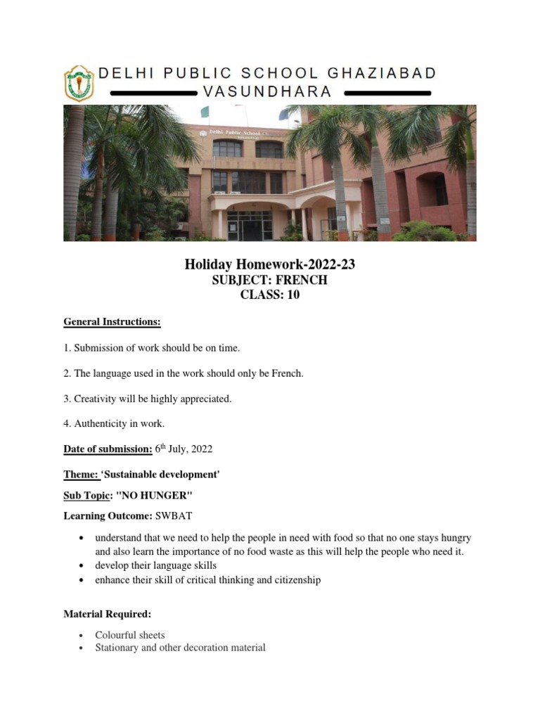 HHW French 10 2022 | PDF