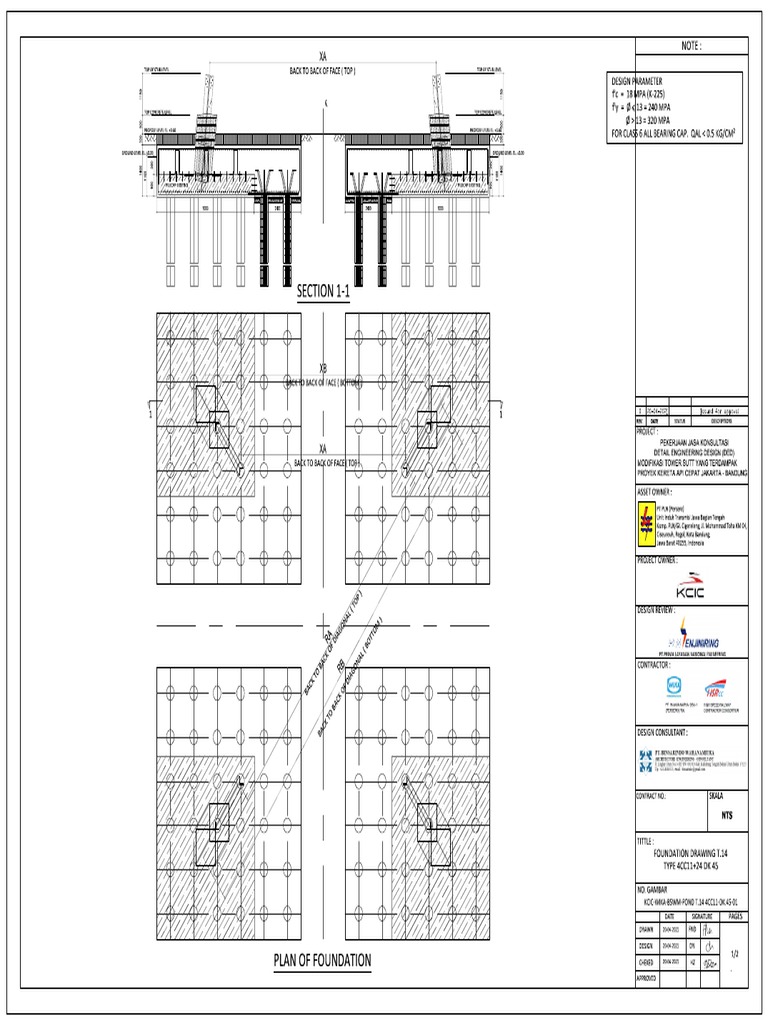 Gambar Pondasi Acset Pilar | PDF