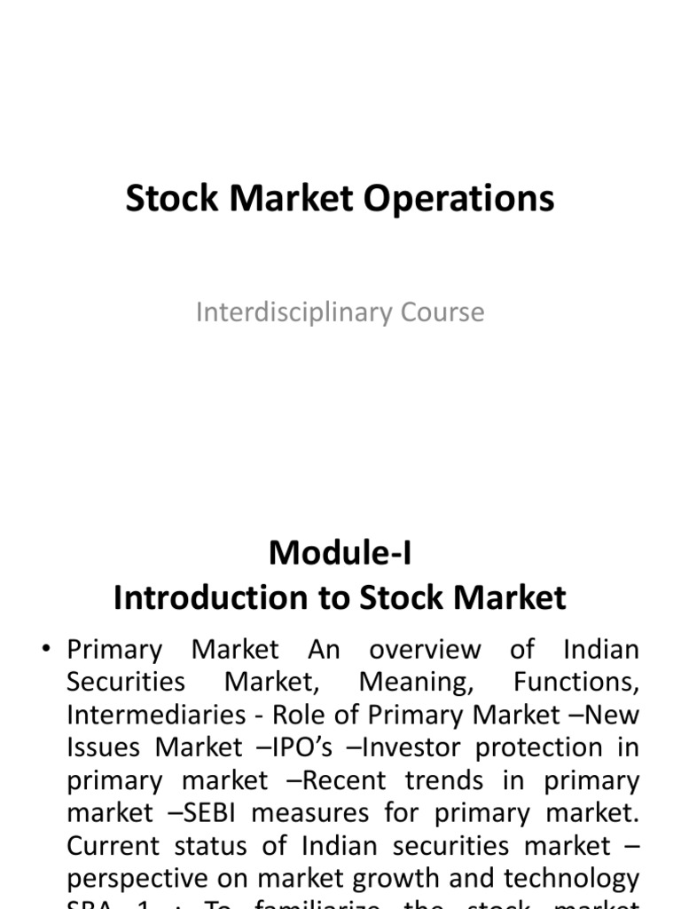 Stock Market Guide | PDF
