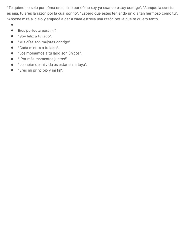 "Te Quiero No Solo Por Cómo Eres, Sino Por Cómo Soy Yo Cuando Estoy | PDF