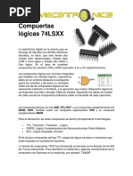 Compuertas Lógicas - AND, OR, NOT, NAND, NOR y XOR | PDF | Puerta ...