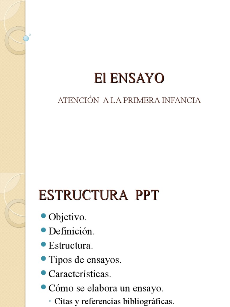 Presentación Ensayo | PDF