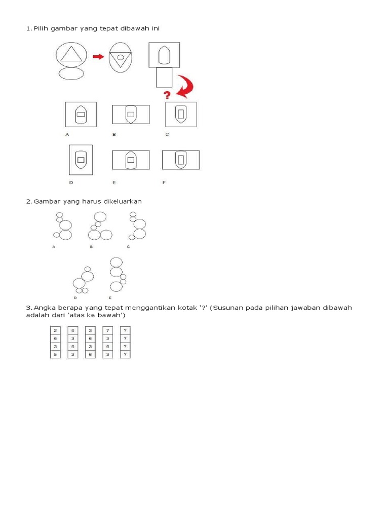Contoh Soal Tes IQ untuk SD dan SMP | PDF
