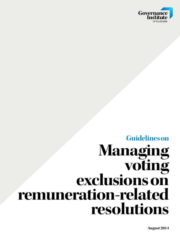Managing Voting Exclusions Guidelines | PDF