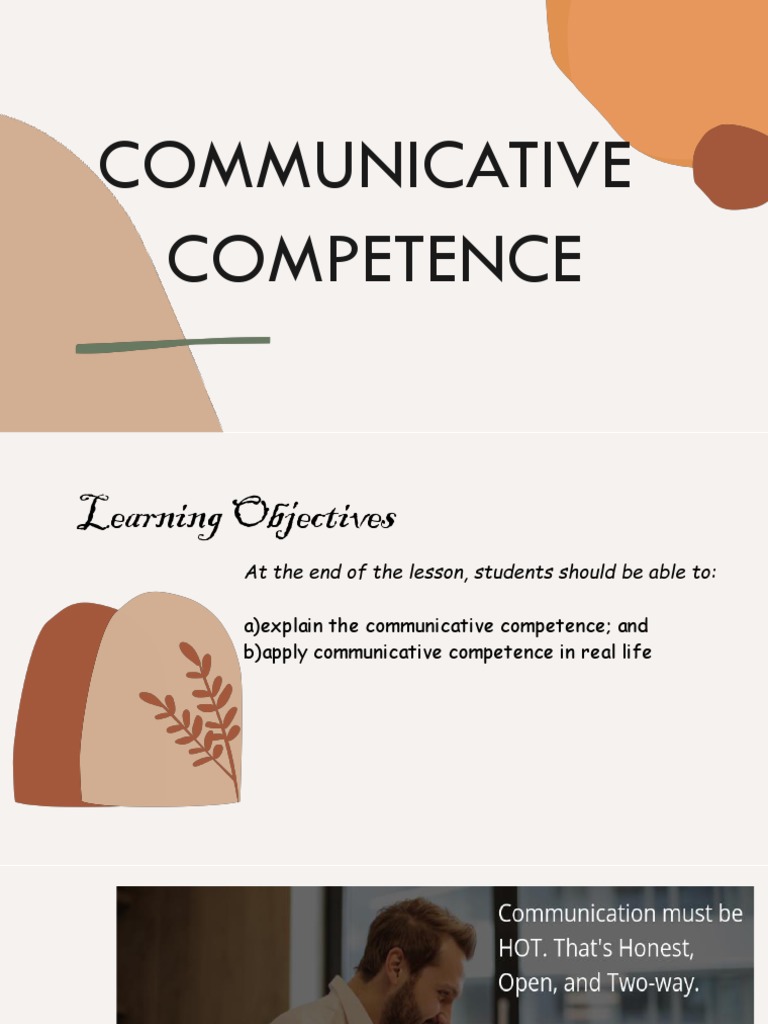 Communicative Competence | PDF