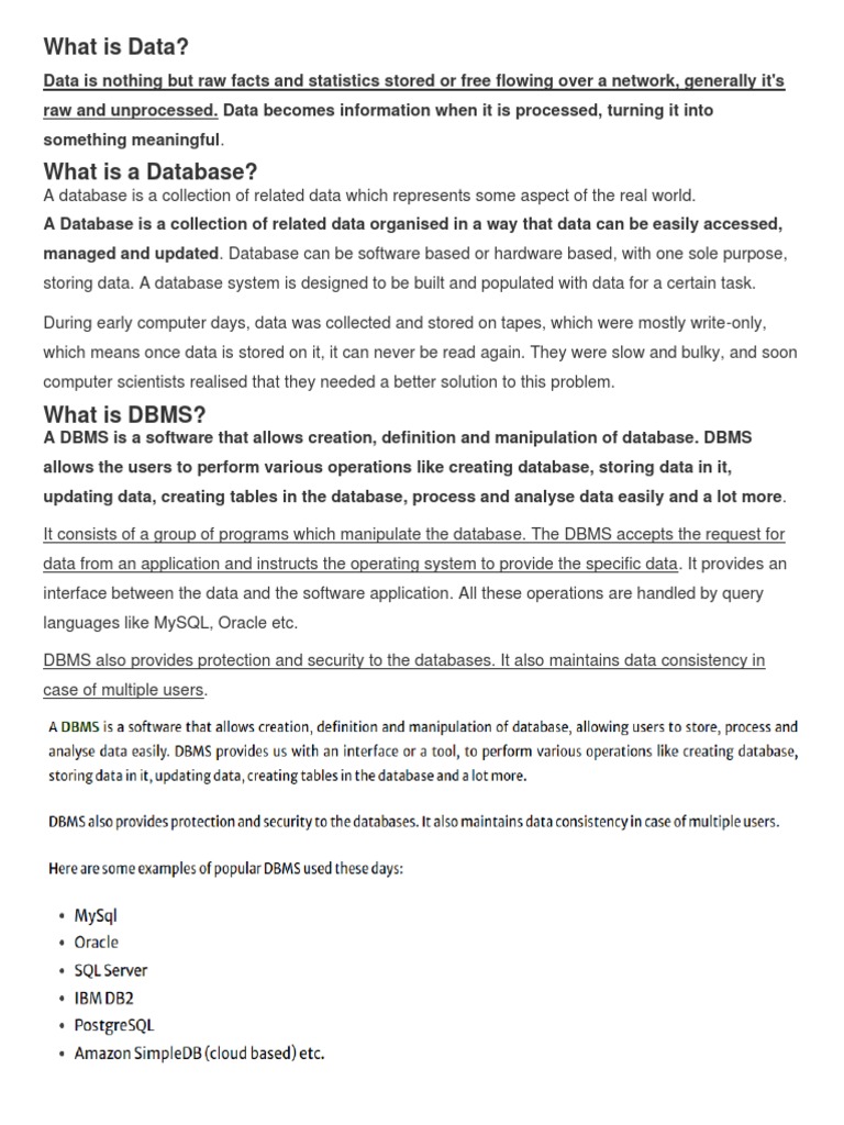 Mba DBMS | PDF | Databases | Software Mba DBMS | PDF | Databases | Software