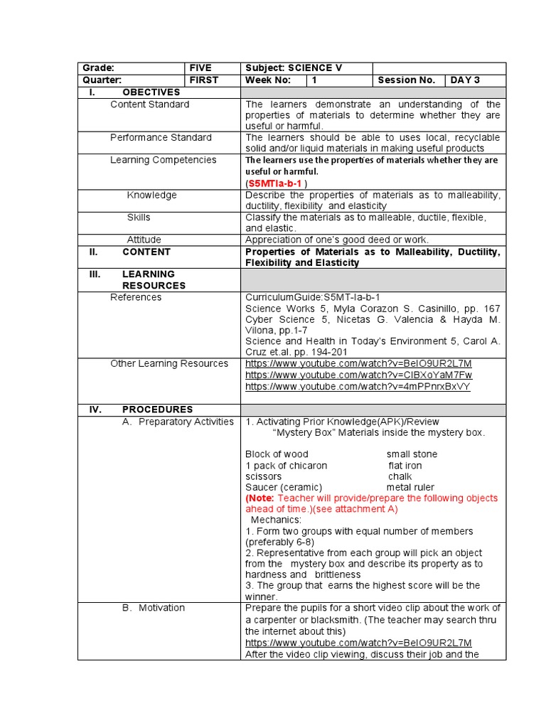 Science 5 WKDAY3 | PDF