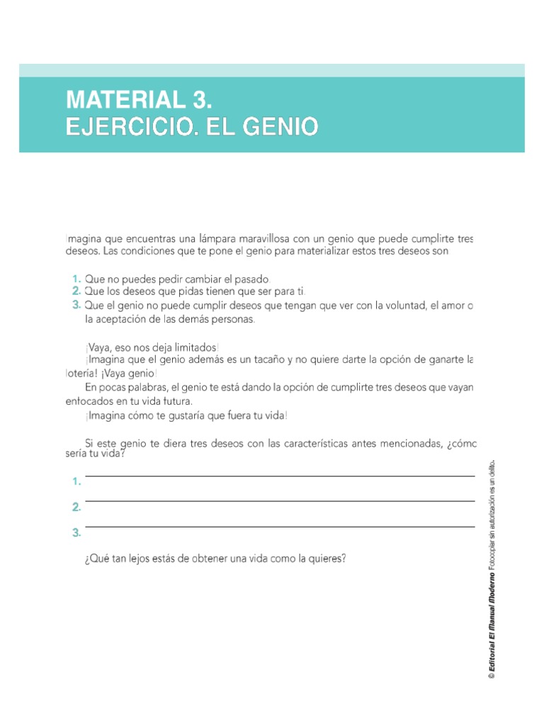 Ejercicio. El Genio | PDF