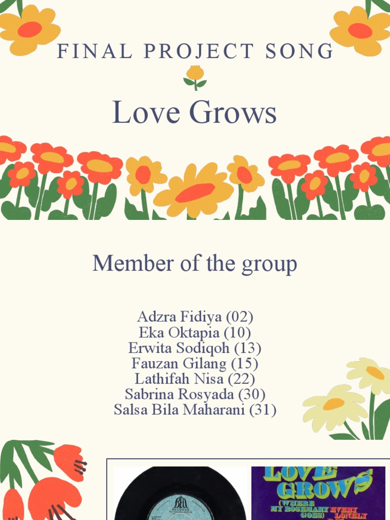 Final Project Song: Love Grows | PDF