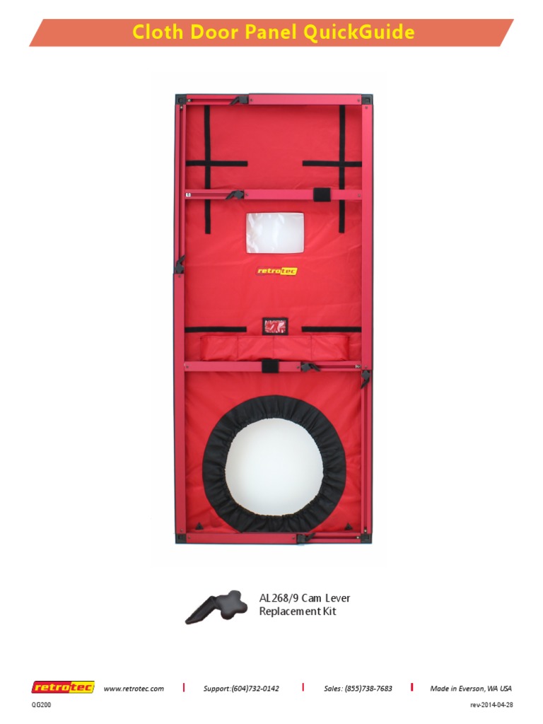 Quickguide For Cloth Door Panel 1 | PDF | Door | Manufactured Goods