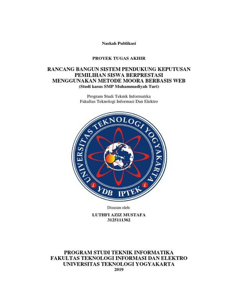 Luthfi Aziz Mustafa-3125111362-Naskah Publikasi | PDF | Karier ...