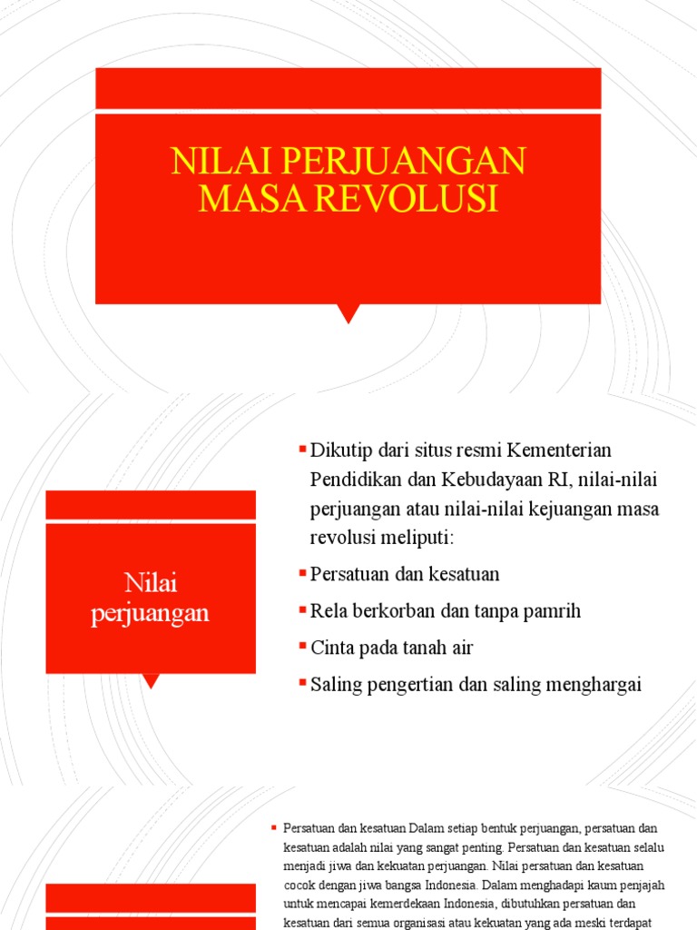Nilai Kejuangan Masa Revolusi Indonesia | PDF