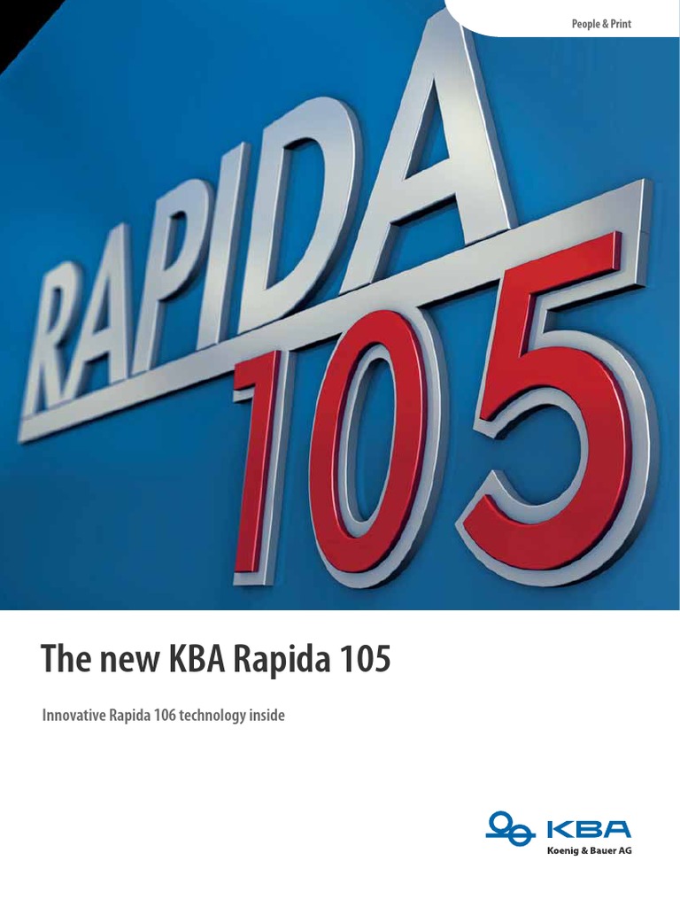 KBA Rapida 105 Series ENG | PDF | Clothes Dryer | Energy Conservation