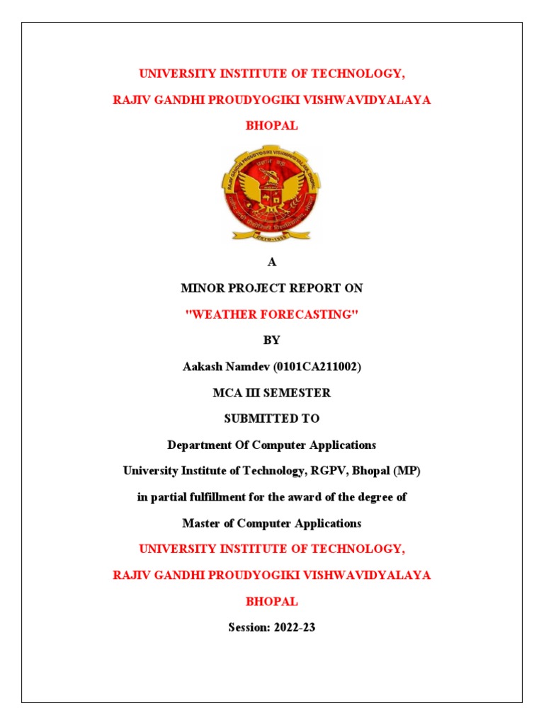 Weather Forecast | PDF | Machine Learning | Data Compression