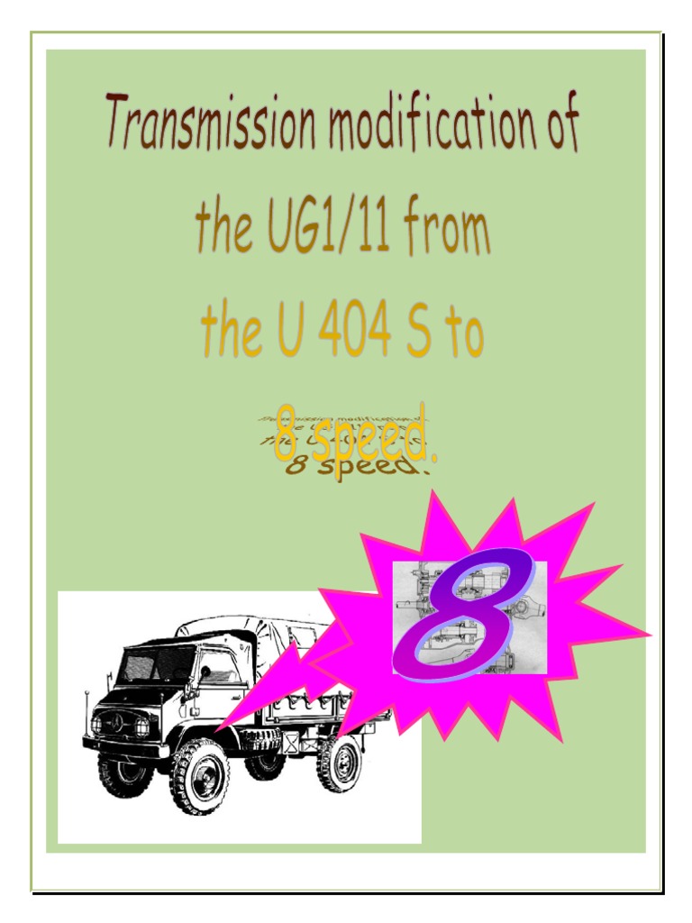 U404 Tranny Conversion | PDF