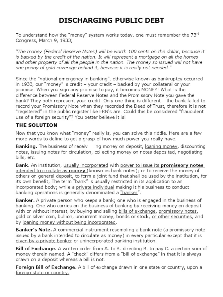 Discharging Public Debt | PDF
