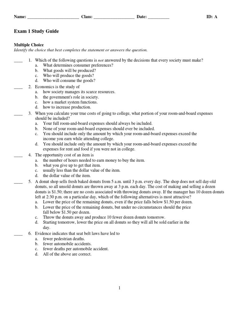 Sample Exam | PDF | Price Elasticity Of Demand | Demand