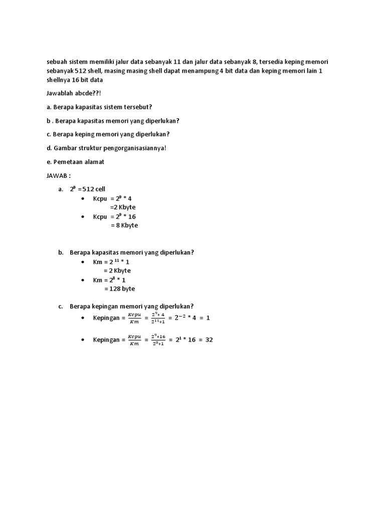 Peng. Org & Ars. Komputer | PDF