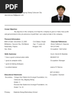 Resume Working Student Jollibee | PDF | Teachers | Learning