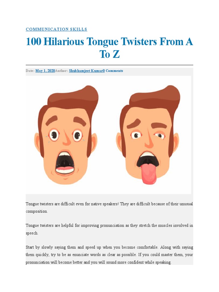 Tongue Twister | PDF | Art