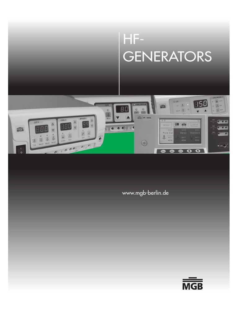 Manual HF Generators | PDF | High Voltage Direct Current | Power Supply