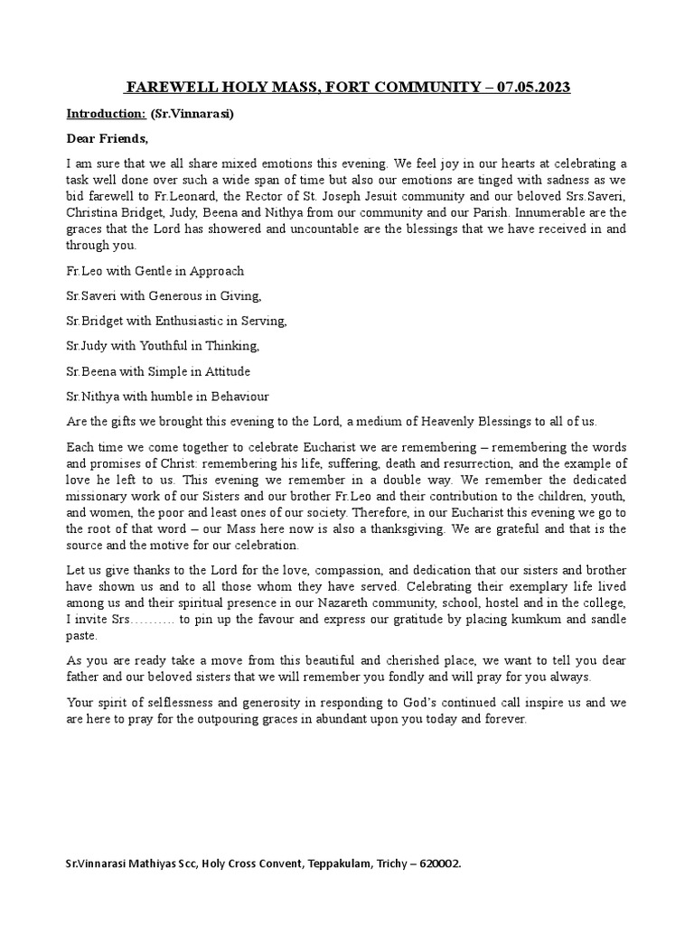 Final Send Off | Download Free PDF | Prayer | Eucharist