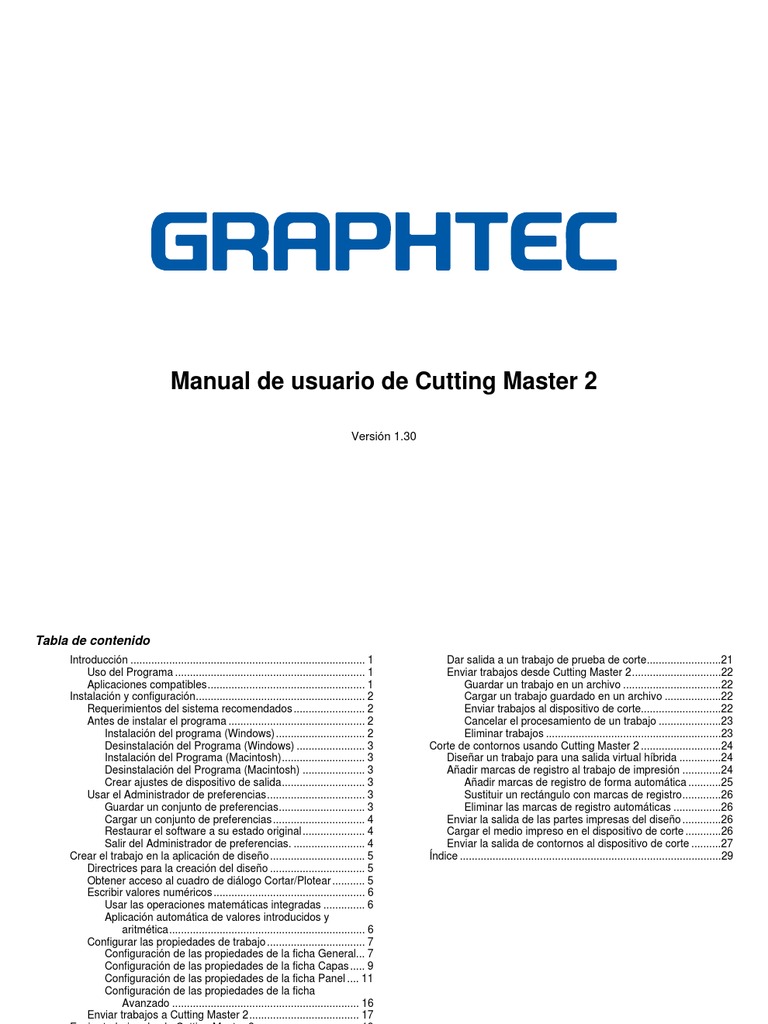 Cutting Master2 | PDF | Point and Click | Adobe Systems