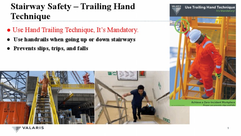 Stairway Safety - Trailing Hand Technique | PDF