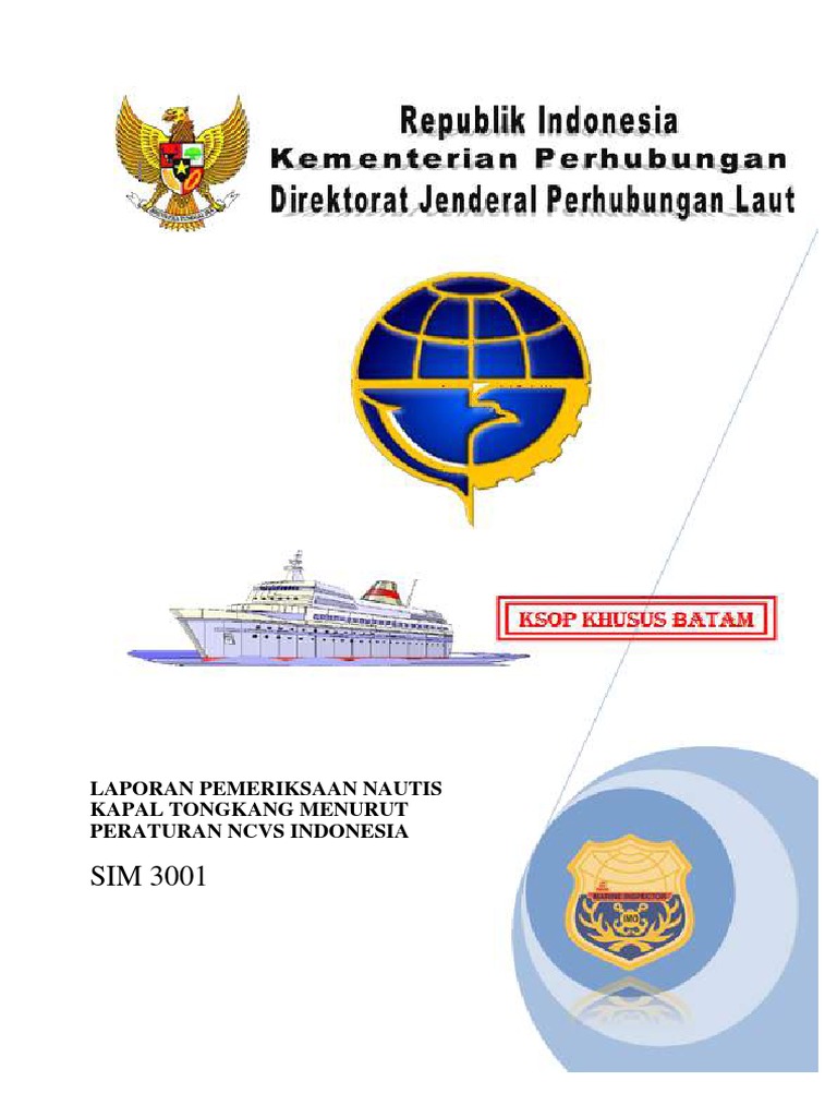 LAPORAN PEMERIKSAAN KELAIKLAUTAN KAPAL TONGKANG SIM 3001 | PDF