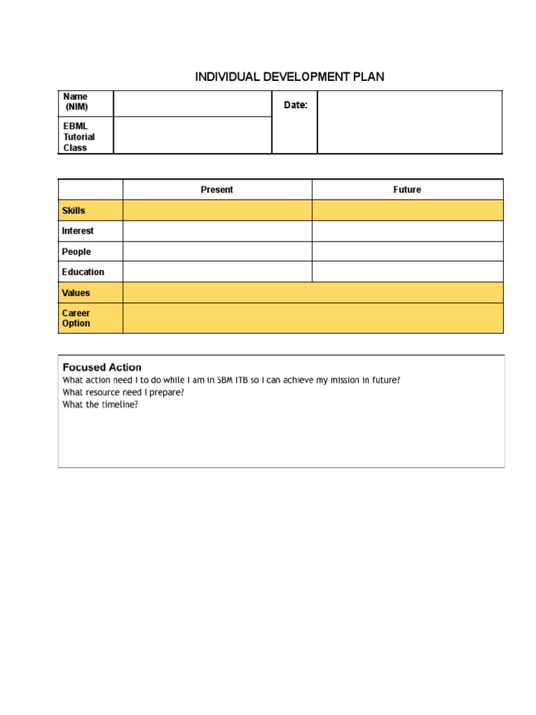 IDP Template.docx | PDF