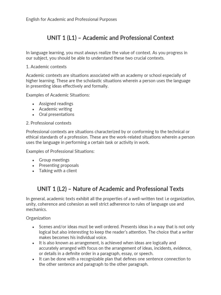Second Semester - EAPP Learning Guide | PDF