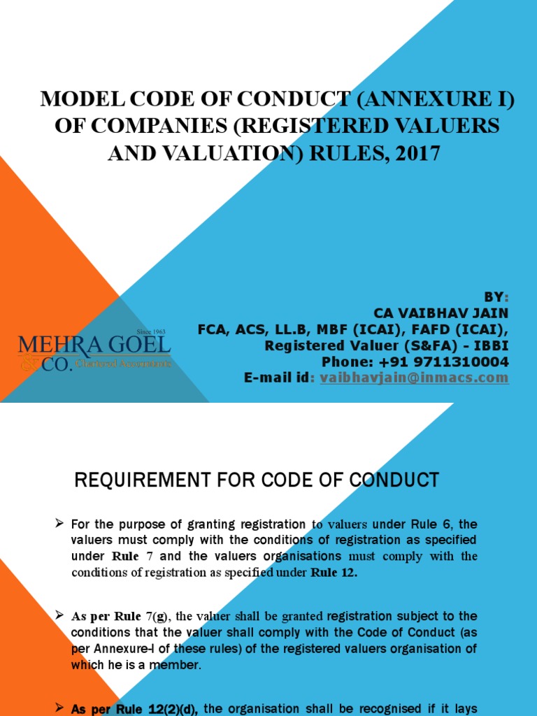 Session 2 - Model Code of Conduct - IBBI | PDF | Real Estate Appraisal ...