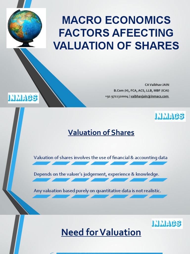 Session 4 - PPT On Factors Affecting Valuation of Macro Economics | PDF