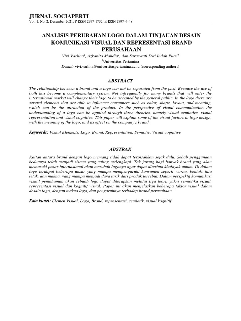 Analisis Perubahan Logo Dalam Tinjauan Desain Komunikasi Visual Dan ...