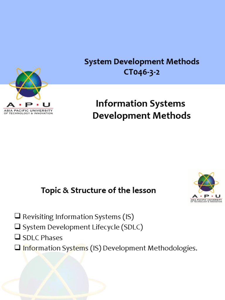 Week 01 Information System Development Methods | PDF