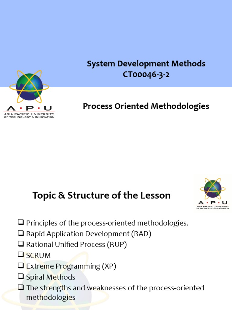 Week 04 Process Oriented Methodologies Pdf