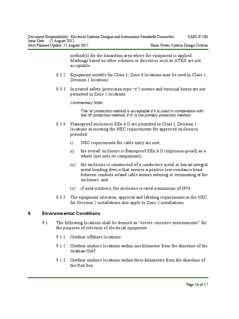 Corrosive Area Classification | PDF | Electrical Engineering | Electricity