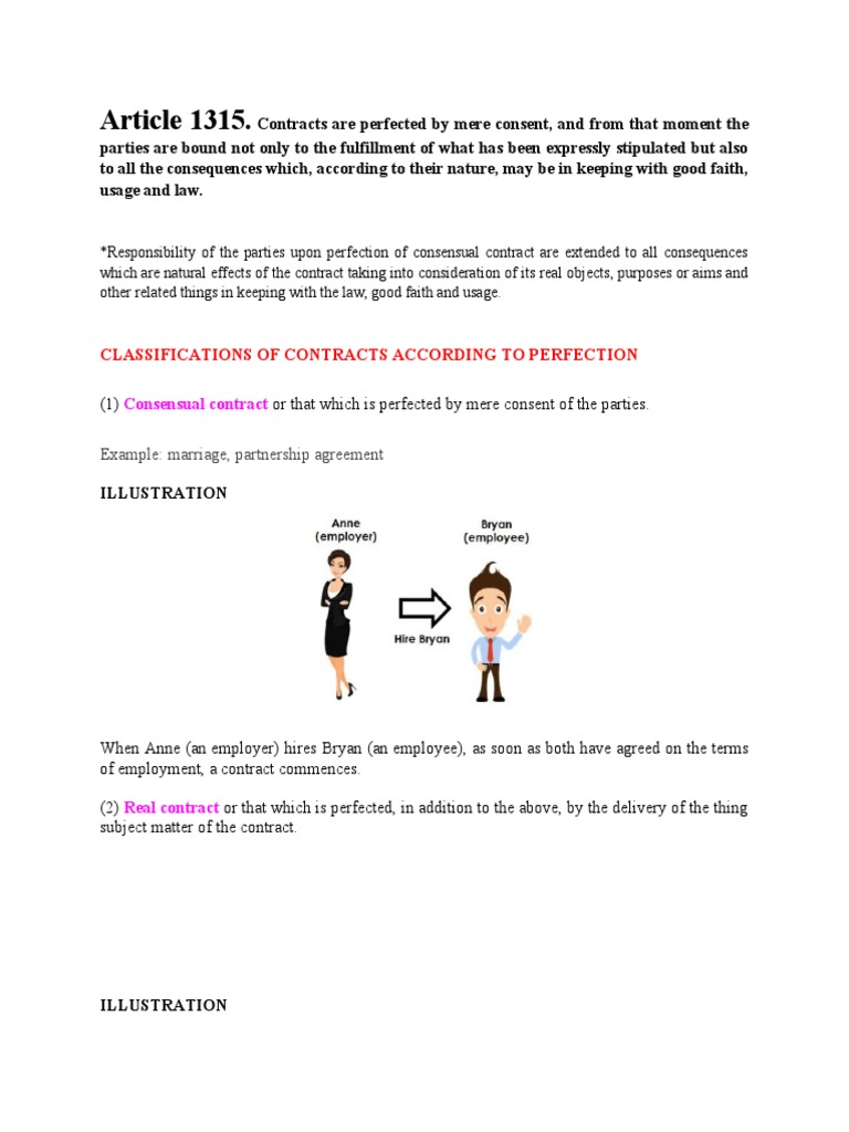 Article 1315 and 1316 | Download Free PDF | Consideration | Law And ...