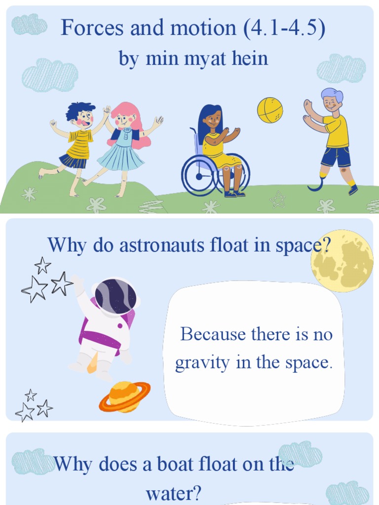 Science Forces and Motion Project | PDF