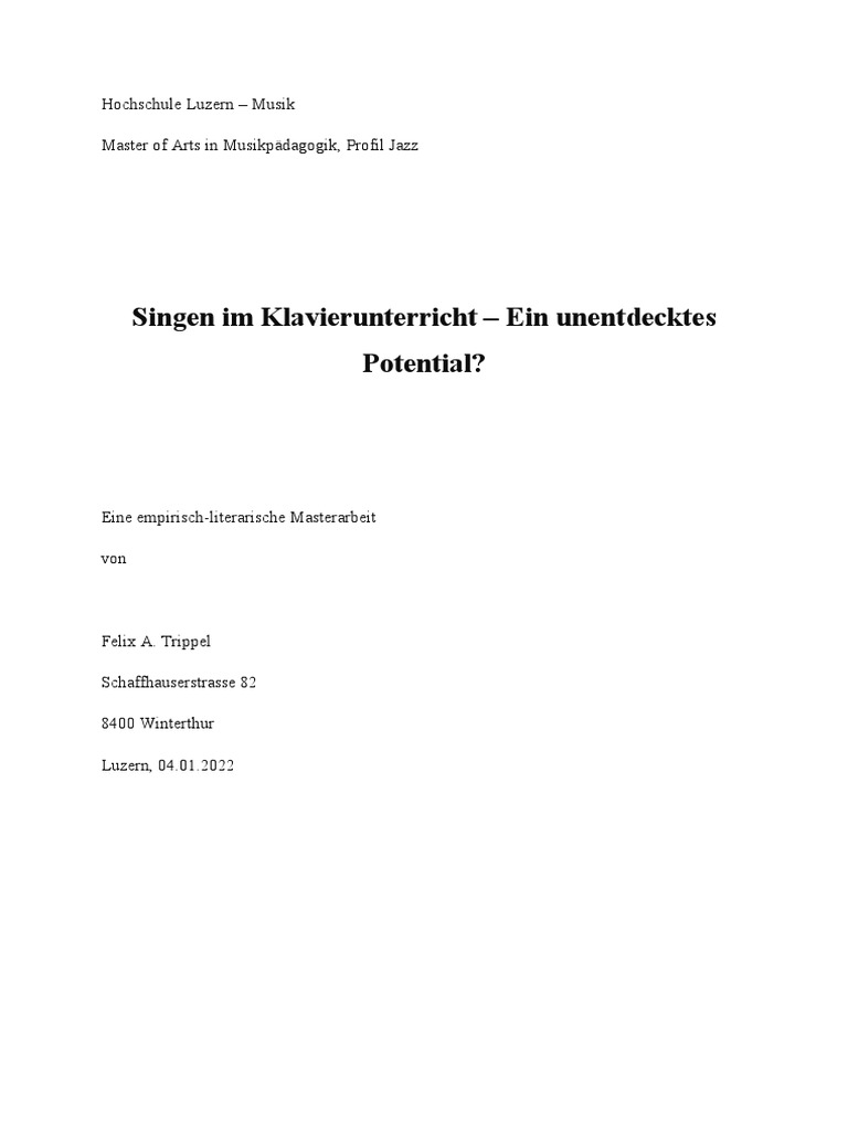 Masterthesis - Felix Trippel | PDF