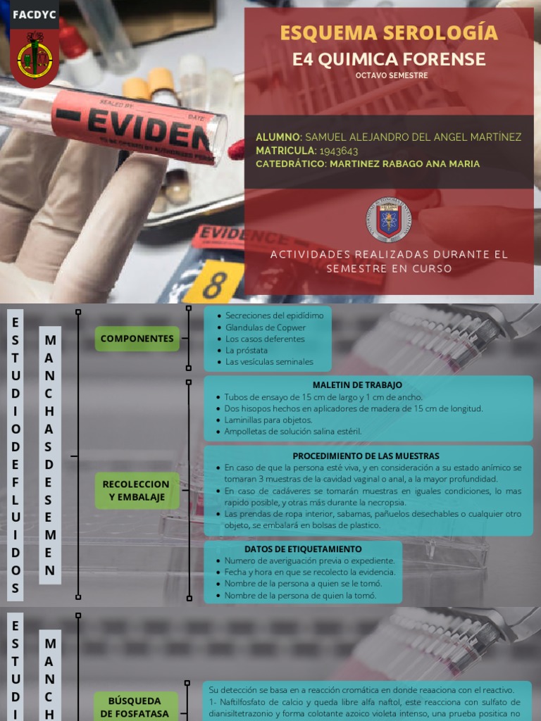 Evidencia Quimica Forense 2 | PDF | Biología Celular | Anatomía