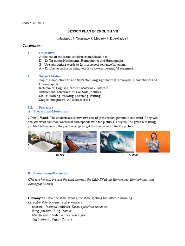 F7HomoLesosnplan | Download Free PDF | Learning | Human Communication