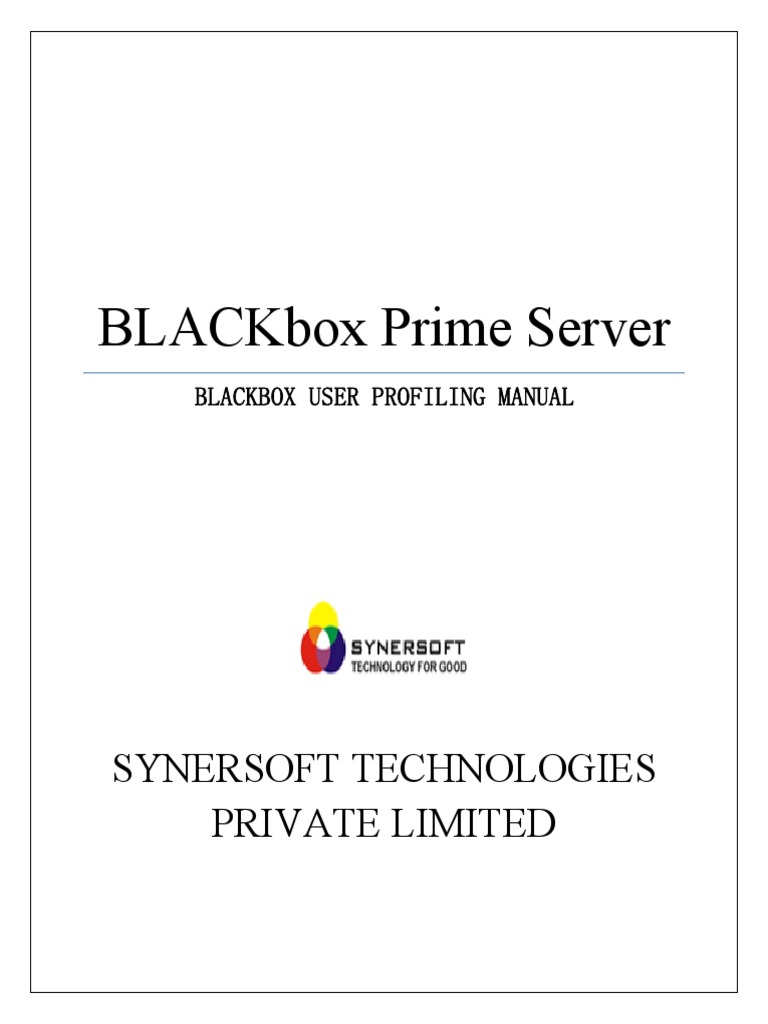 BLACKBOX USER PROFILING MANUAL | PDF | Computer File | Data Management