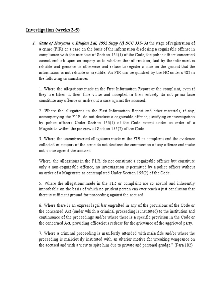 CRPC Case List | PDF