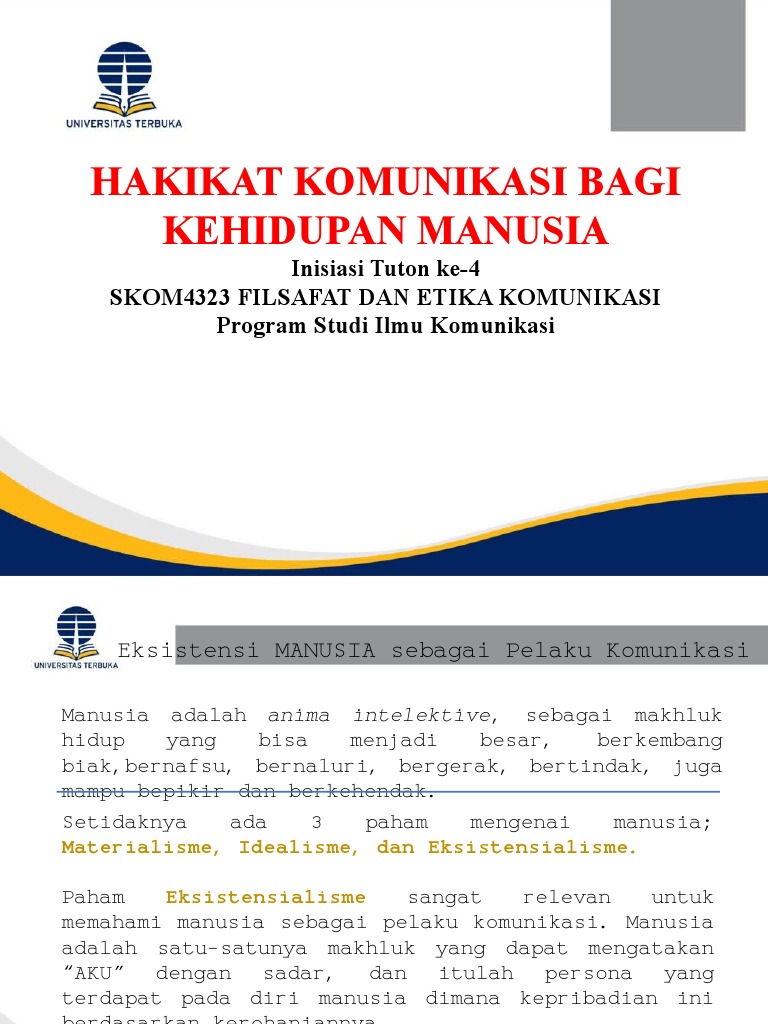 Materi Sesi 4 Hakikat Komunikasi | PDF